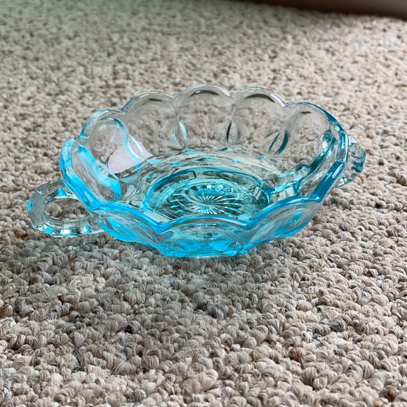 Accents | Vintage Blue Glass Candy Dish | Poshmark